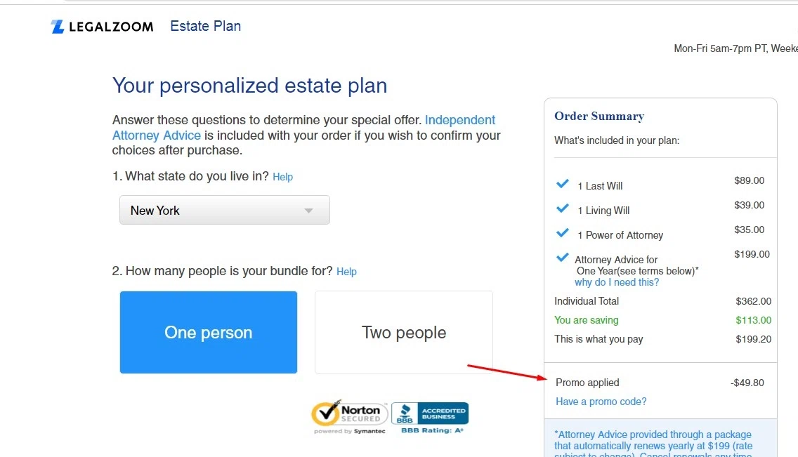 LegalZoom Promo Codes - 15% Off | January 2025