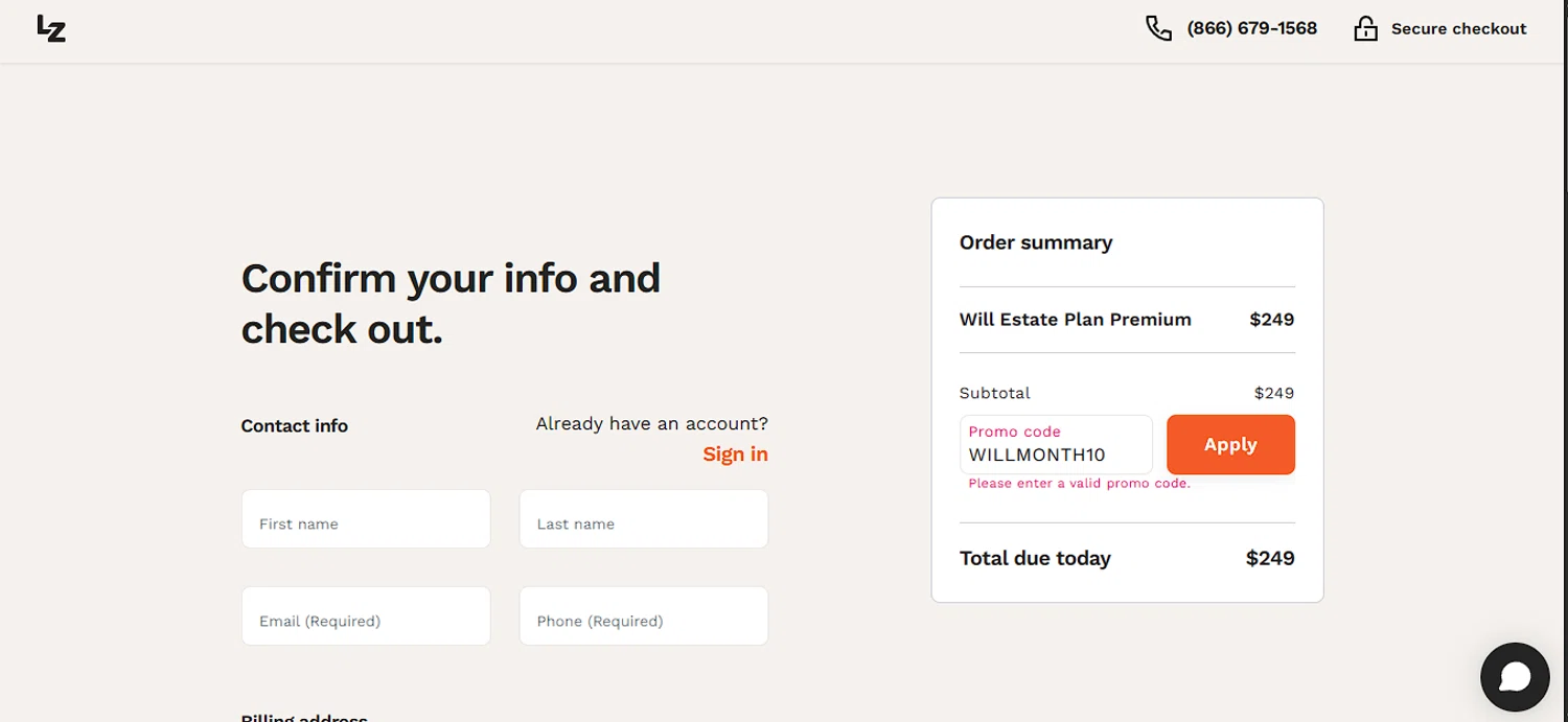 LegalZoom Promo Codes - 10% Off (5 Verified) Oct 2025