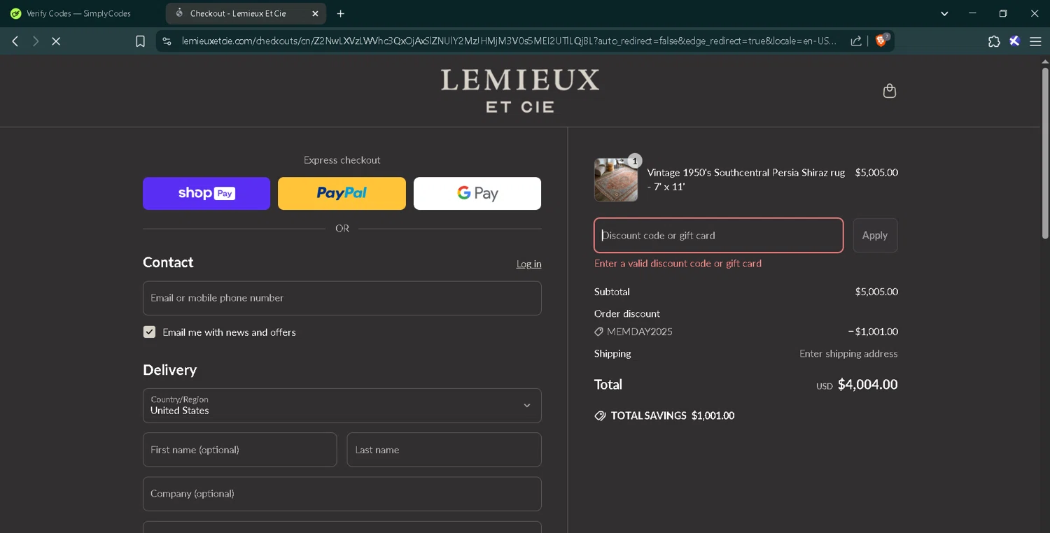 Lemieux Et Cie Promo Code - 10% Off (2 Verified) Dec 2025