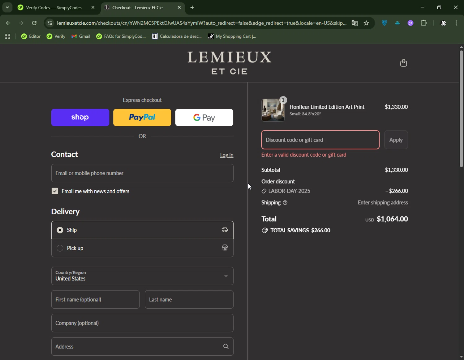 Lemieux Et Cie Promo Code - 10% Off (2 Verified) Dec 2025