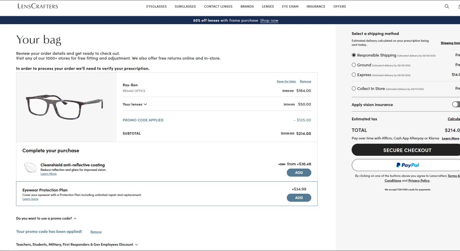 LensCrafters Promo Codes - $145 Off (Verified) Nov 2025