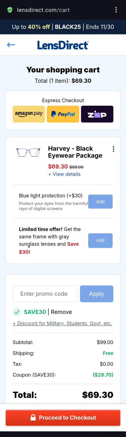 Lens Direct Promo Codes - 30% Off (77 Verified) Mar 2026