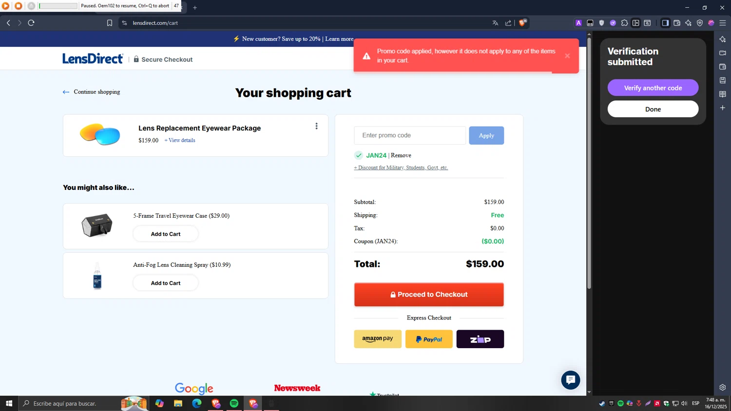Lens Direct Promo Codes - 30% Off (77 Verified) Mar 2026