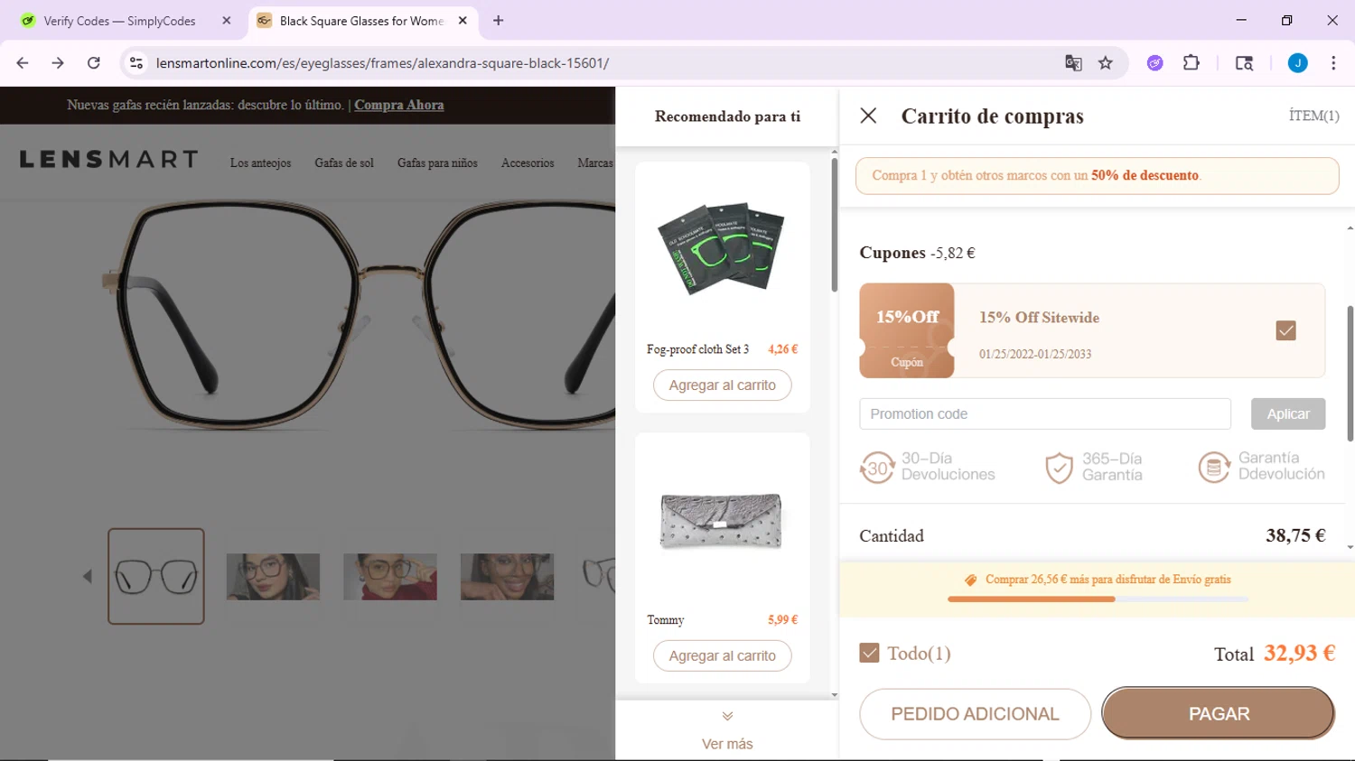 Lensmart Online Promo Codes - $10 Off Sep 2025