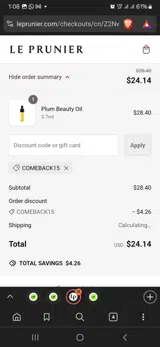 Le Prunier Discount Code