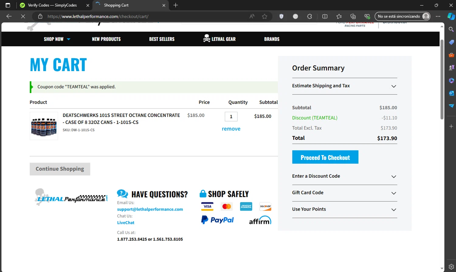 Lethal Performance Discount Codes - 10% Off | September 2024