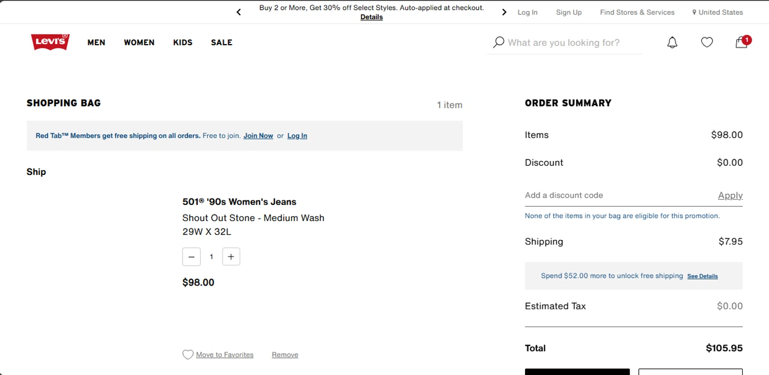 Levi's Promo Codes (10 Verified) - 30% Off w/ Code Jan 2025