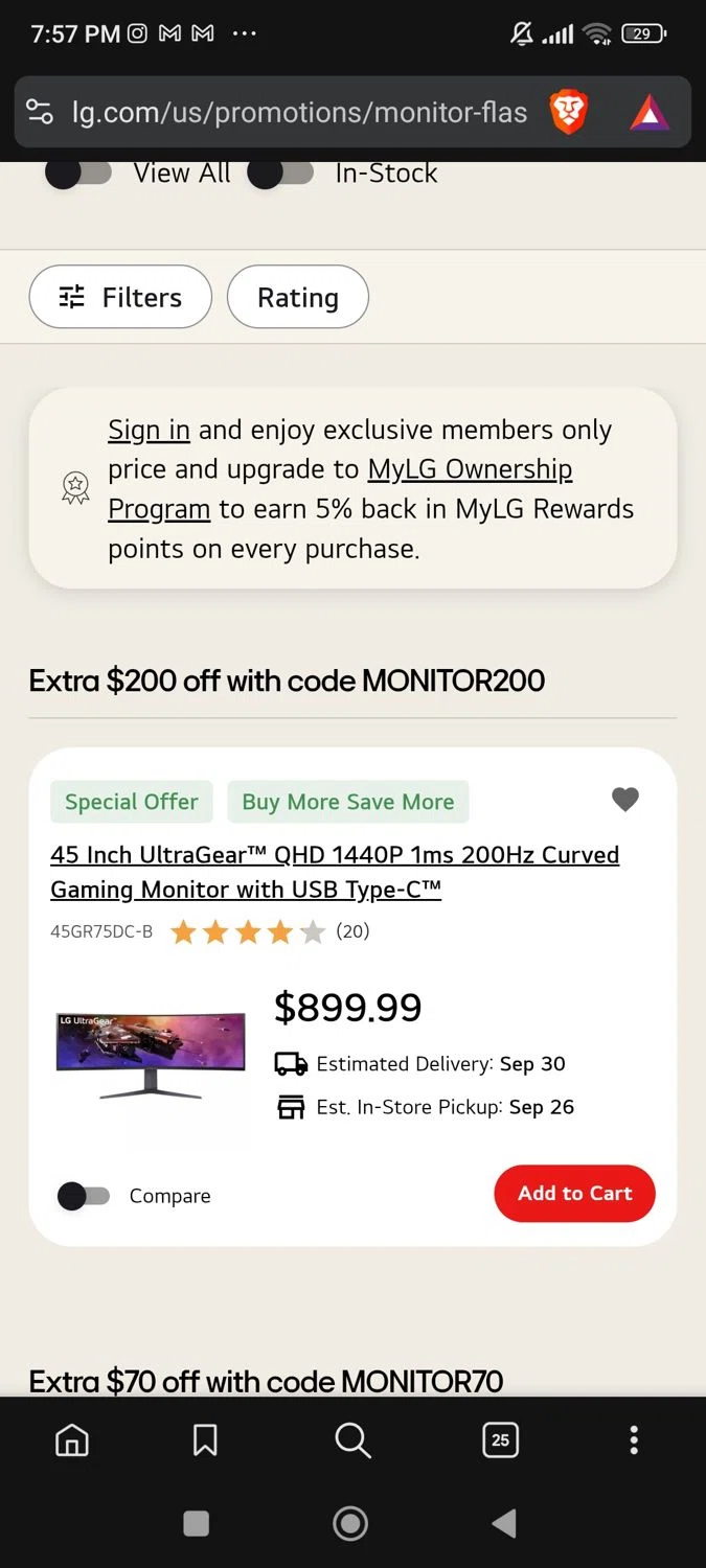 LG Discount Codes - $160 Off (5 Verified) Nov 2025