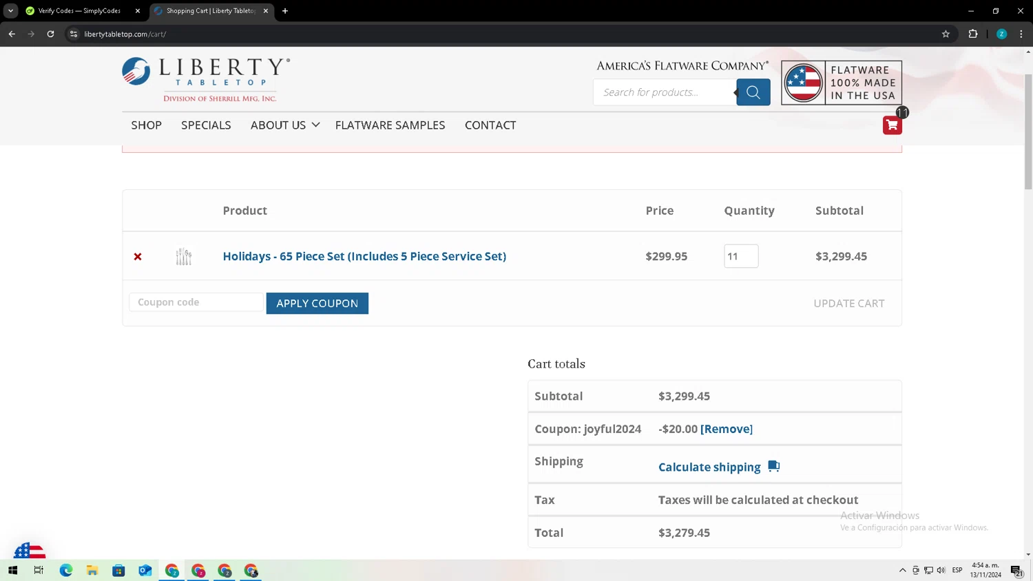 Liberty Tabletop Coupons & Black Friday 2024 Deals - 20% Off