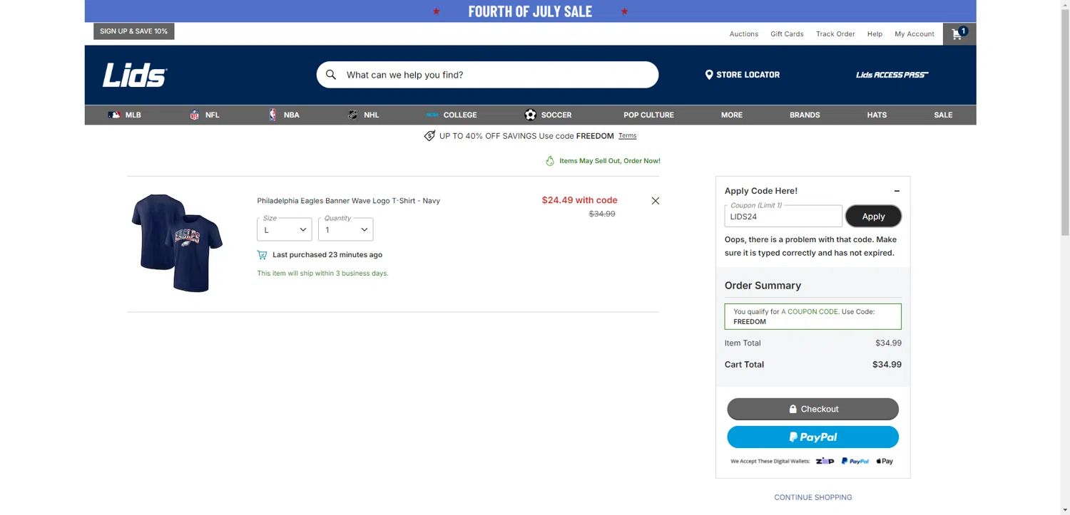 Lids Discount Codes - 15% Off (8 Verified) Jul 2025