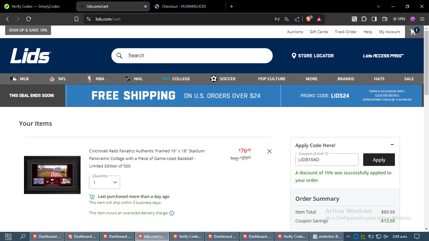 Lids Coupons - 20% Off | August 2024