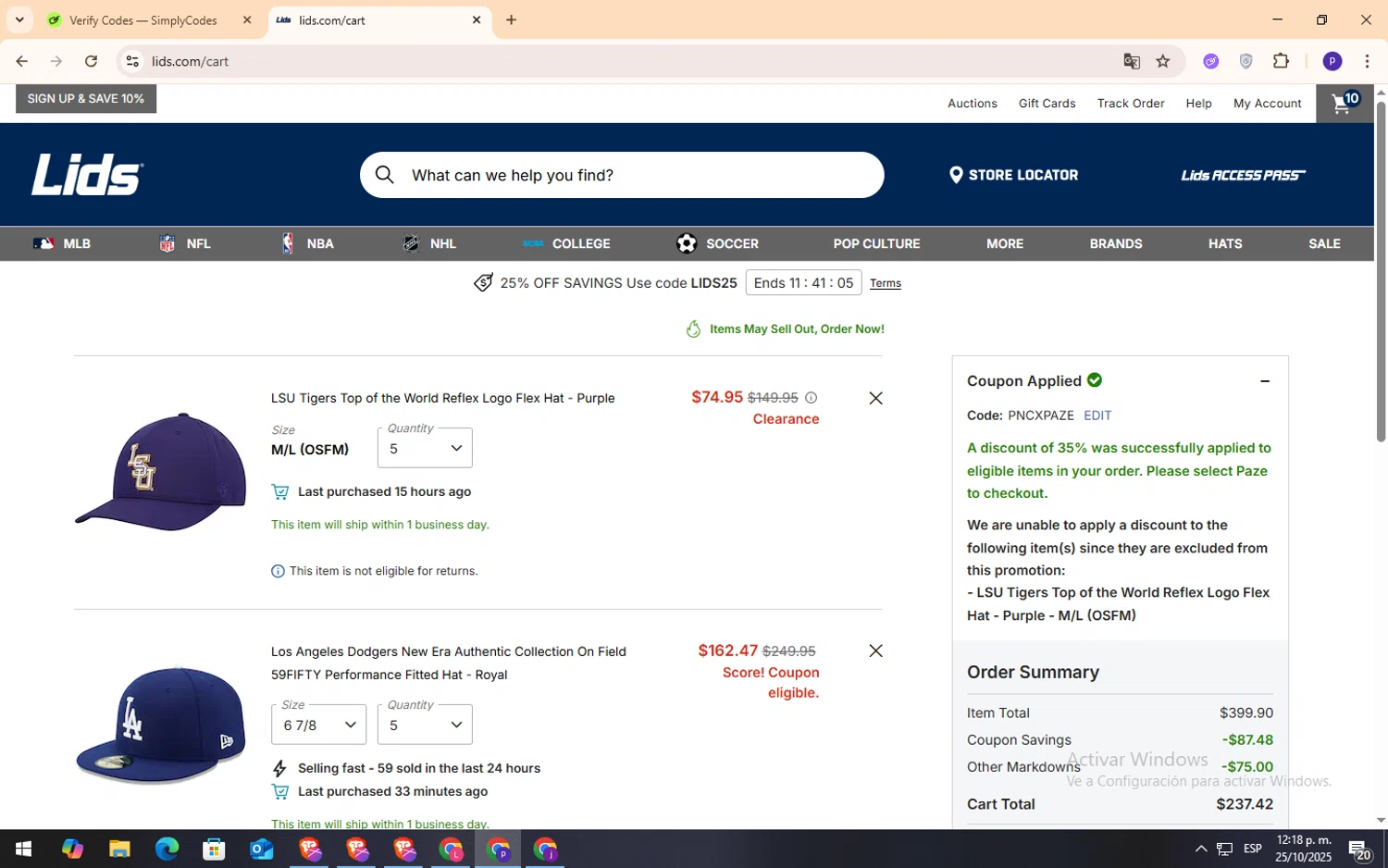 Lids Discount Codes - 25% Off (15 Verified) Oct 2025