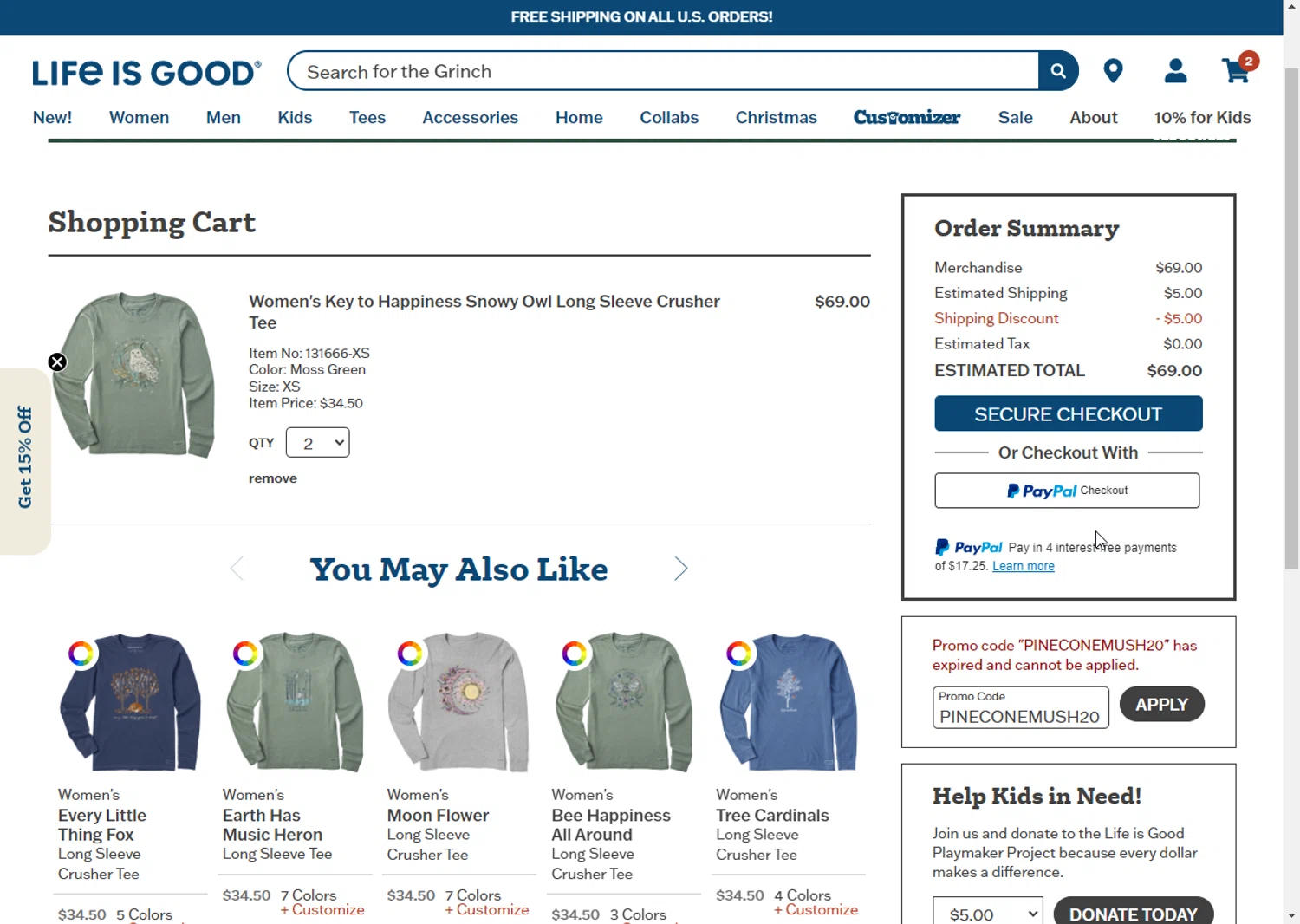 Life is Good Promo Codes - 15% Off | January 2025