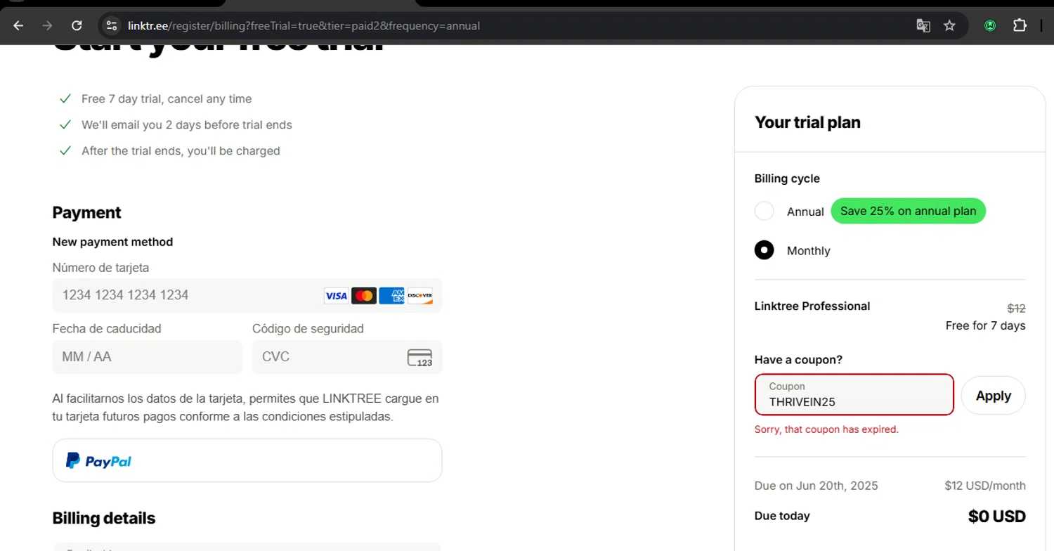 Linktree Promo Codes - 20% Off (1 Verified) Dec 2025