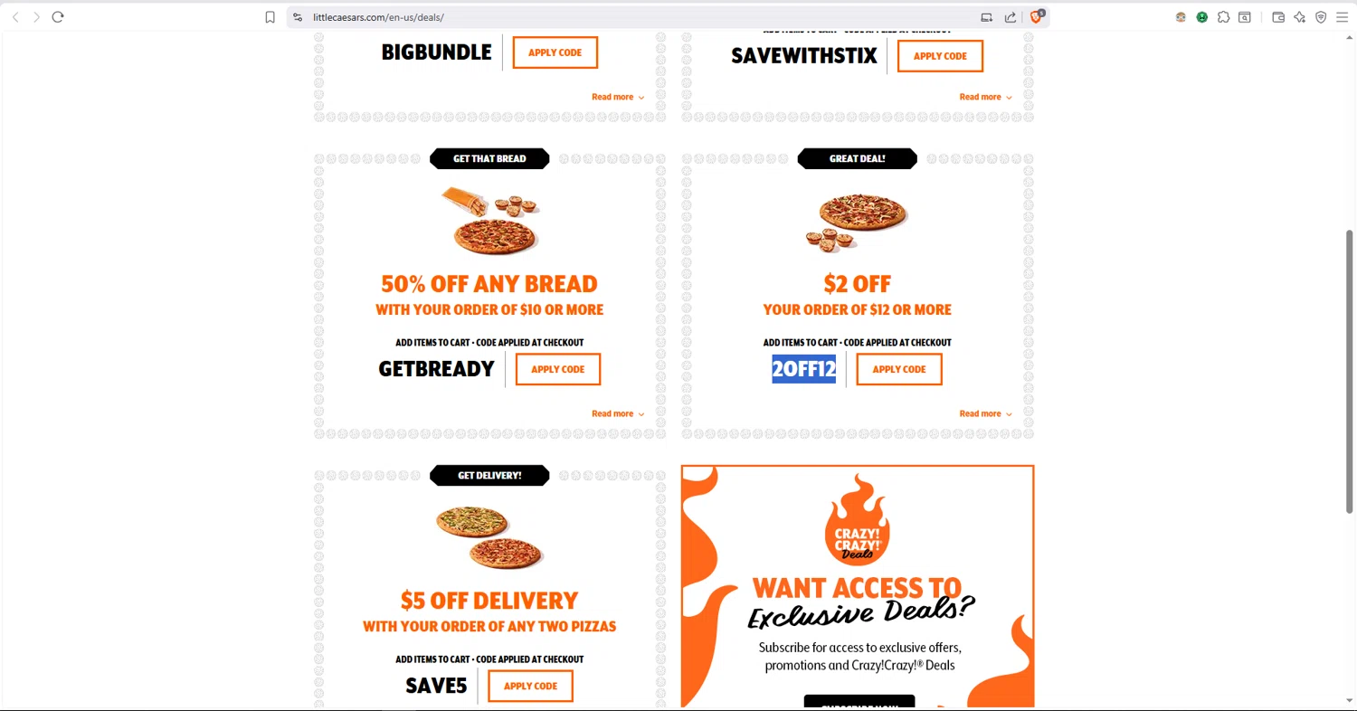 Little Caesars Promo Codes - $5 Off (5 Verified) Feb 2026
