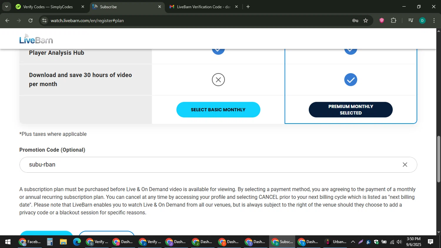 LiveBarn Promo Codes (1 Verified) - w/Code Oct 2025