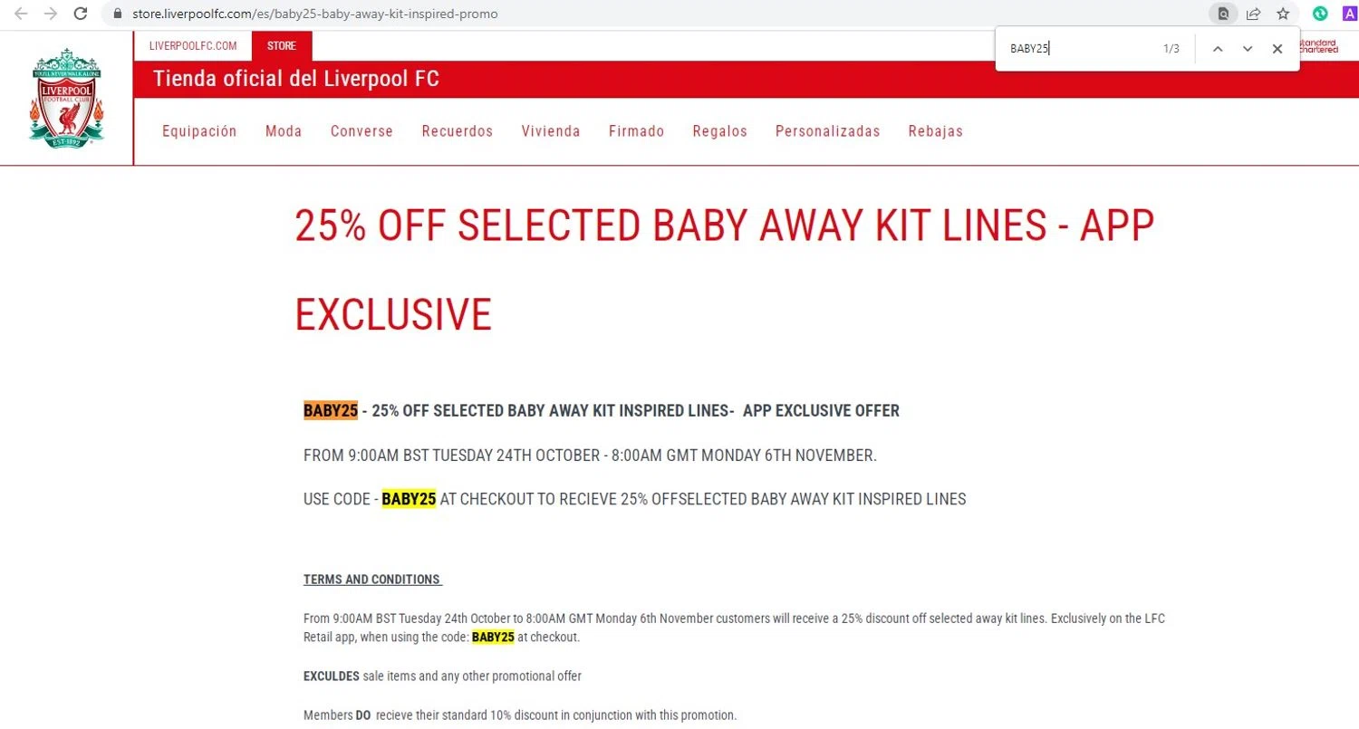 Liverpool FC Promo Codes - 20% Off | September 2024