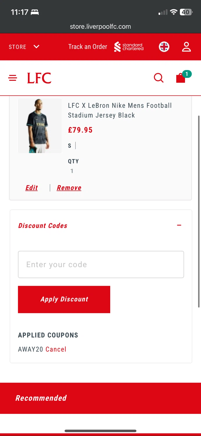 Liverpool FC Promo Codes & Black Friday 2024 Deals - 10% Off