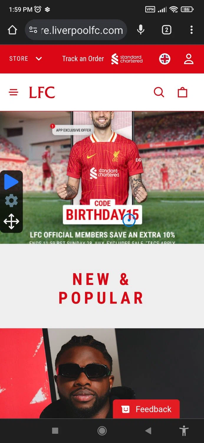 Liverpool FC Promo Codes - 10% Off | December 2024