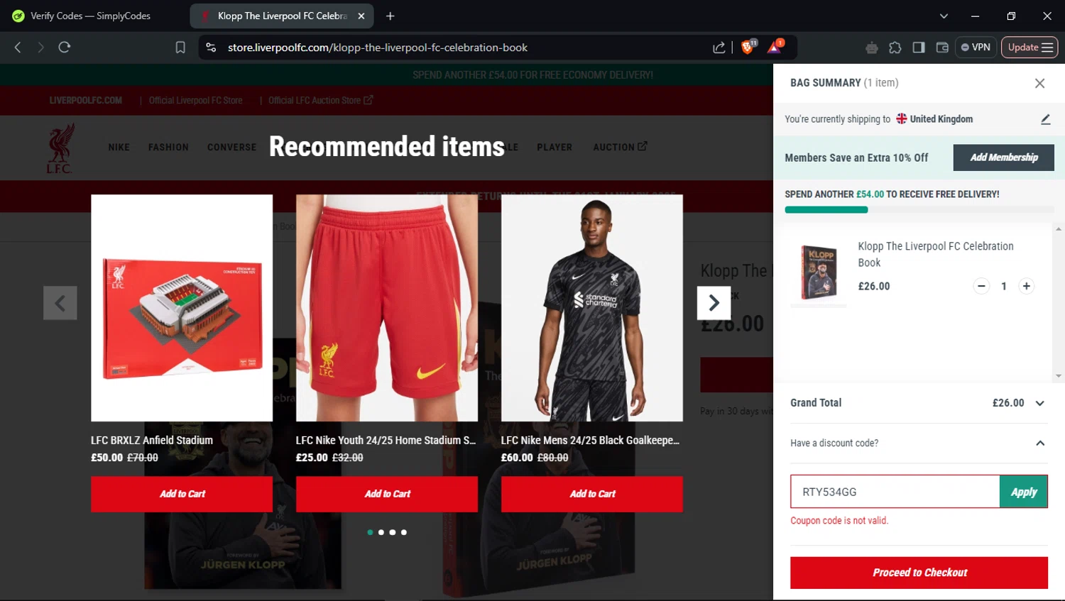 Liverpool FC Promo Codes - 10% Off | January 2025
