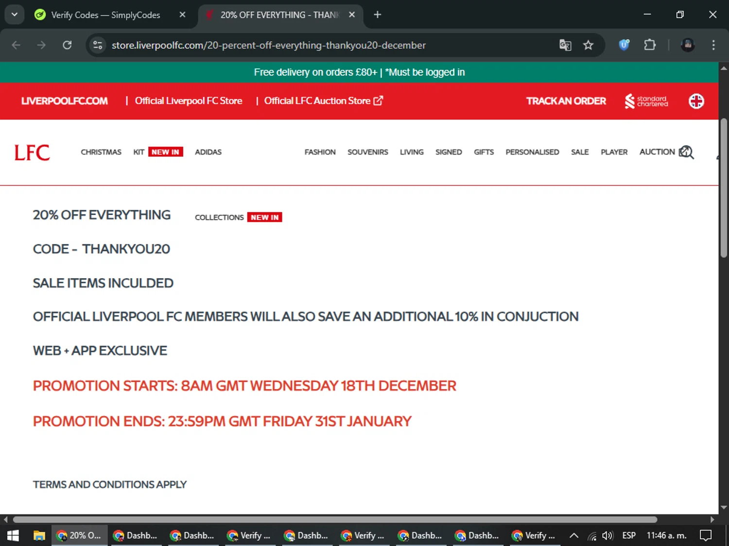 Liverpool FC Promo Codes - 20% Off (3 Verified) Jan 2026