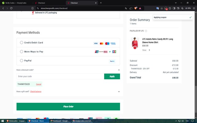 Liverpool FC Promo Codes (4 Verified) - 20% Off Feb 2025