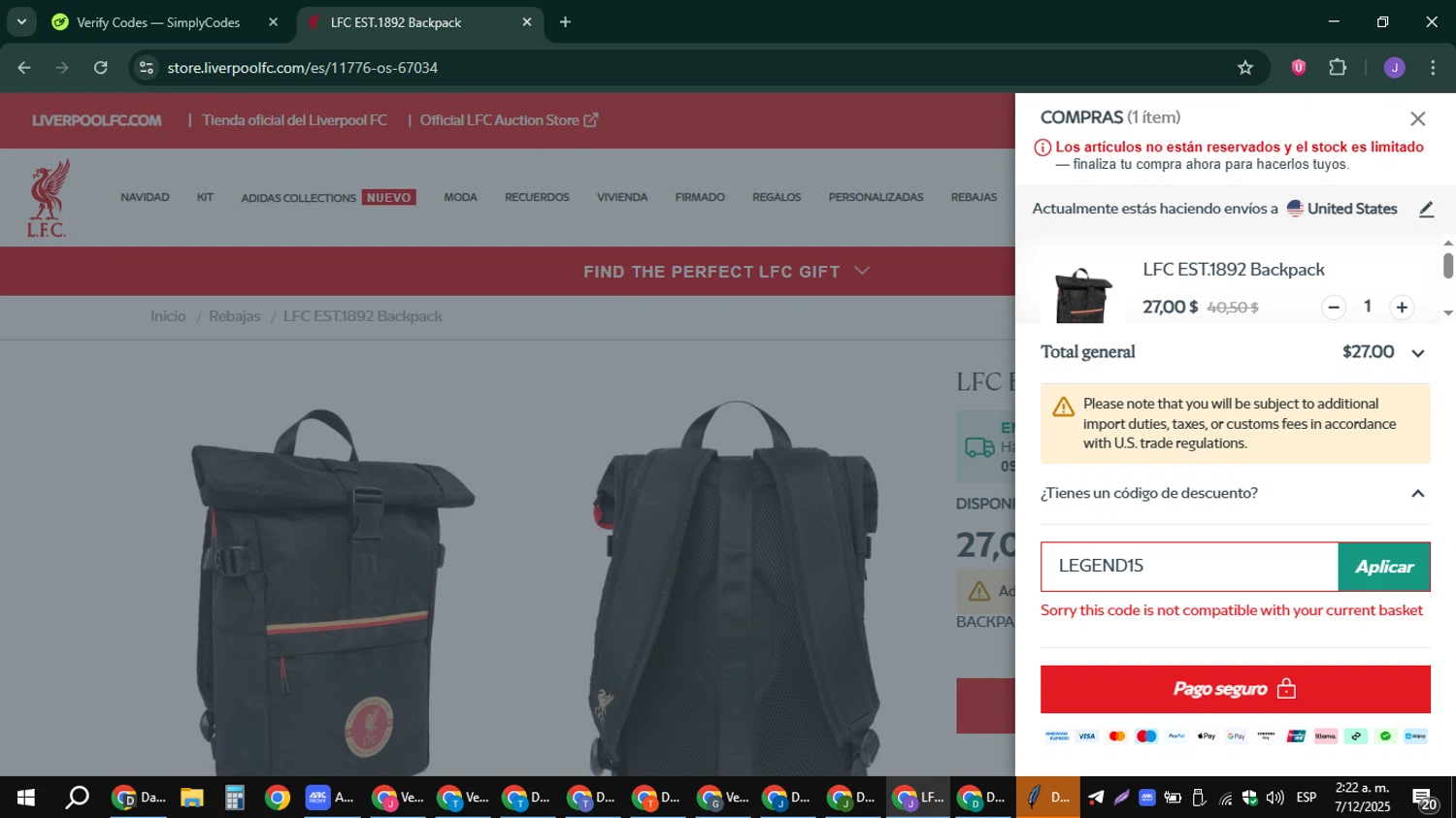 Liverpool FC Promo Codes - 15% Off (1 Verified) Dec 2025