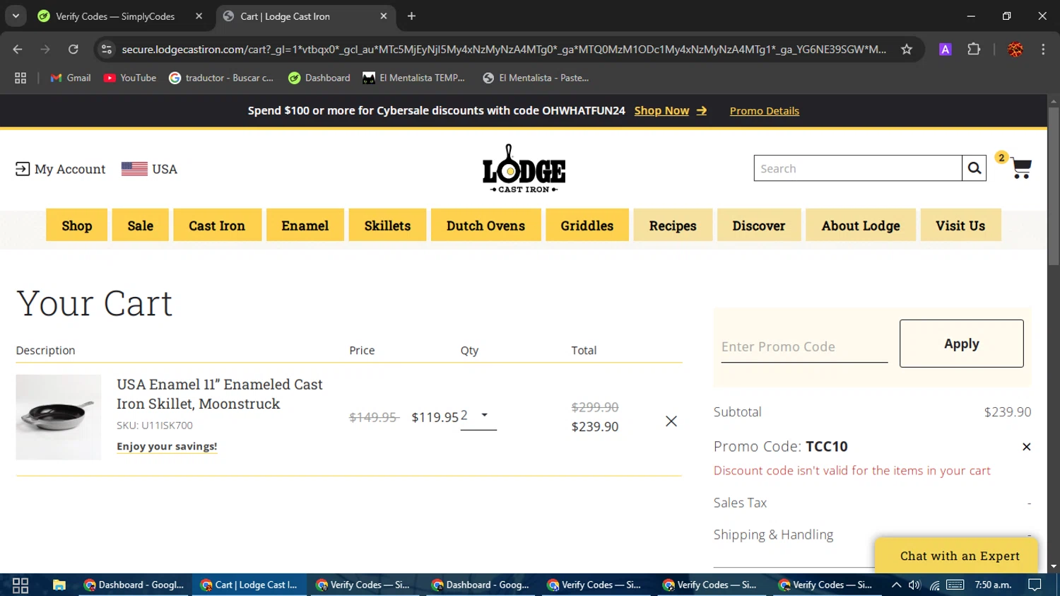 Lodge Cast Iron Promo Codes (4 Verified) - 10% Off Jan 2025