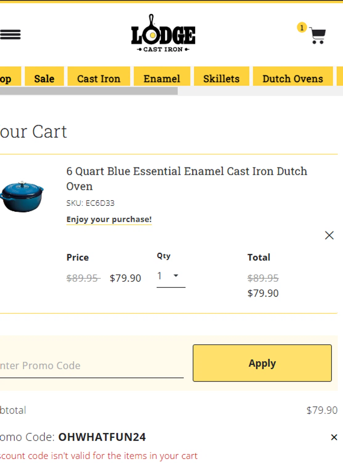 Lodge Cast Iron Promo Codes (4 Verified) - 10% Off Jan 2025