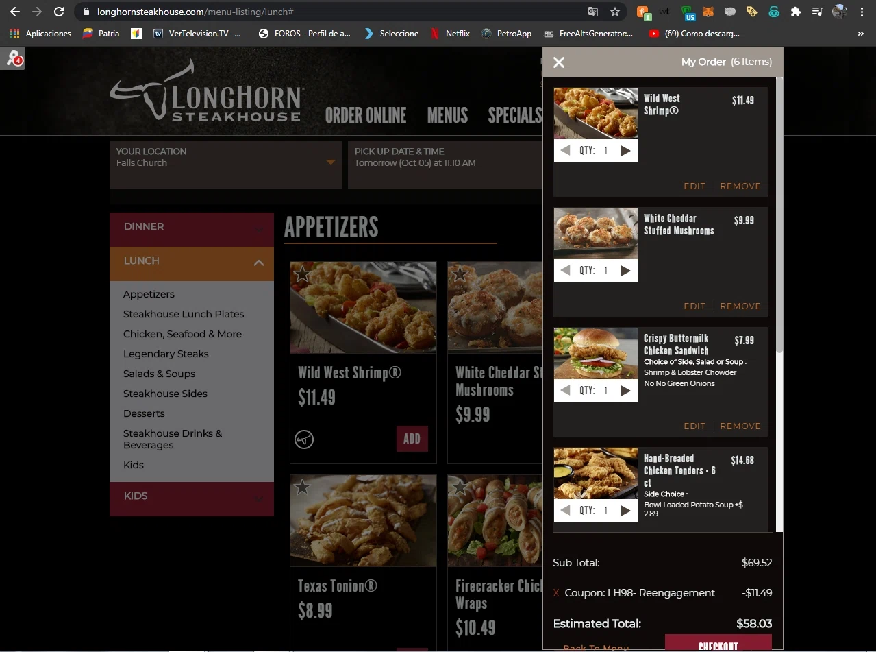 LongHorn Steakhouse Promo Codes – 20% Off | July 2024