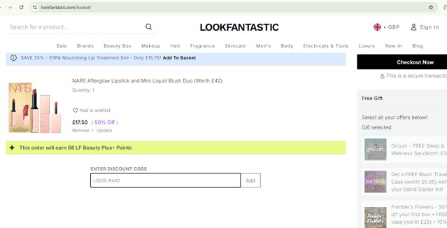 Lookfantastic Promo Codes - 25% Off (Verified) Jun 2025