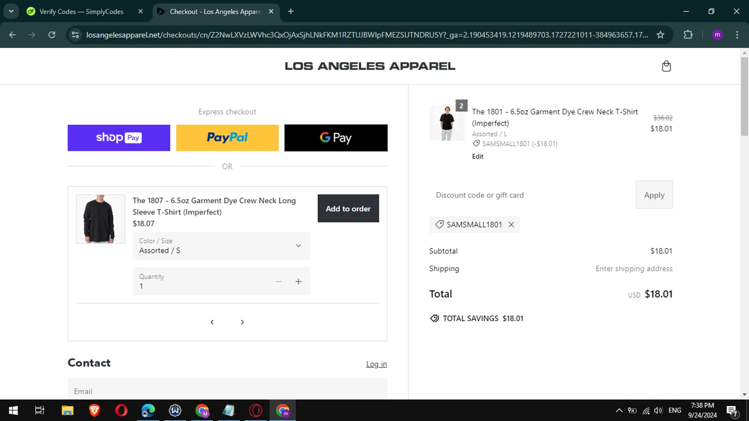 Los Angeles Apparel Promo Codes - $58 Off | October 2024