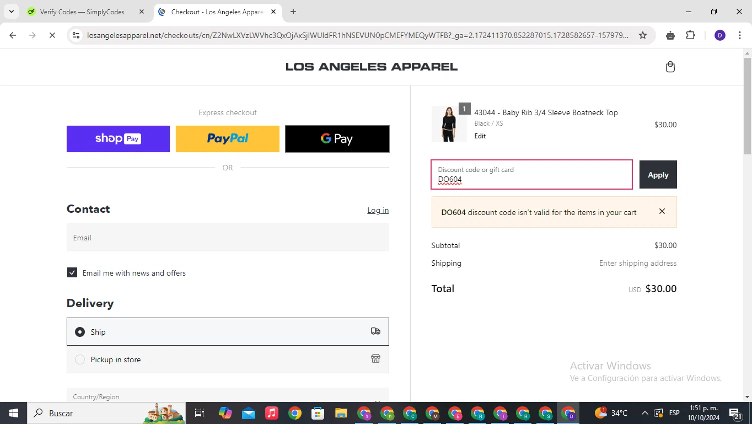 Los Angeles Apparel Promo Codes - $58 Off | October 2024