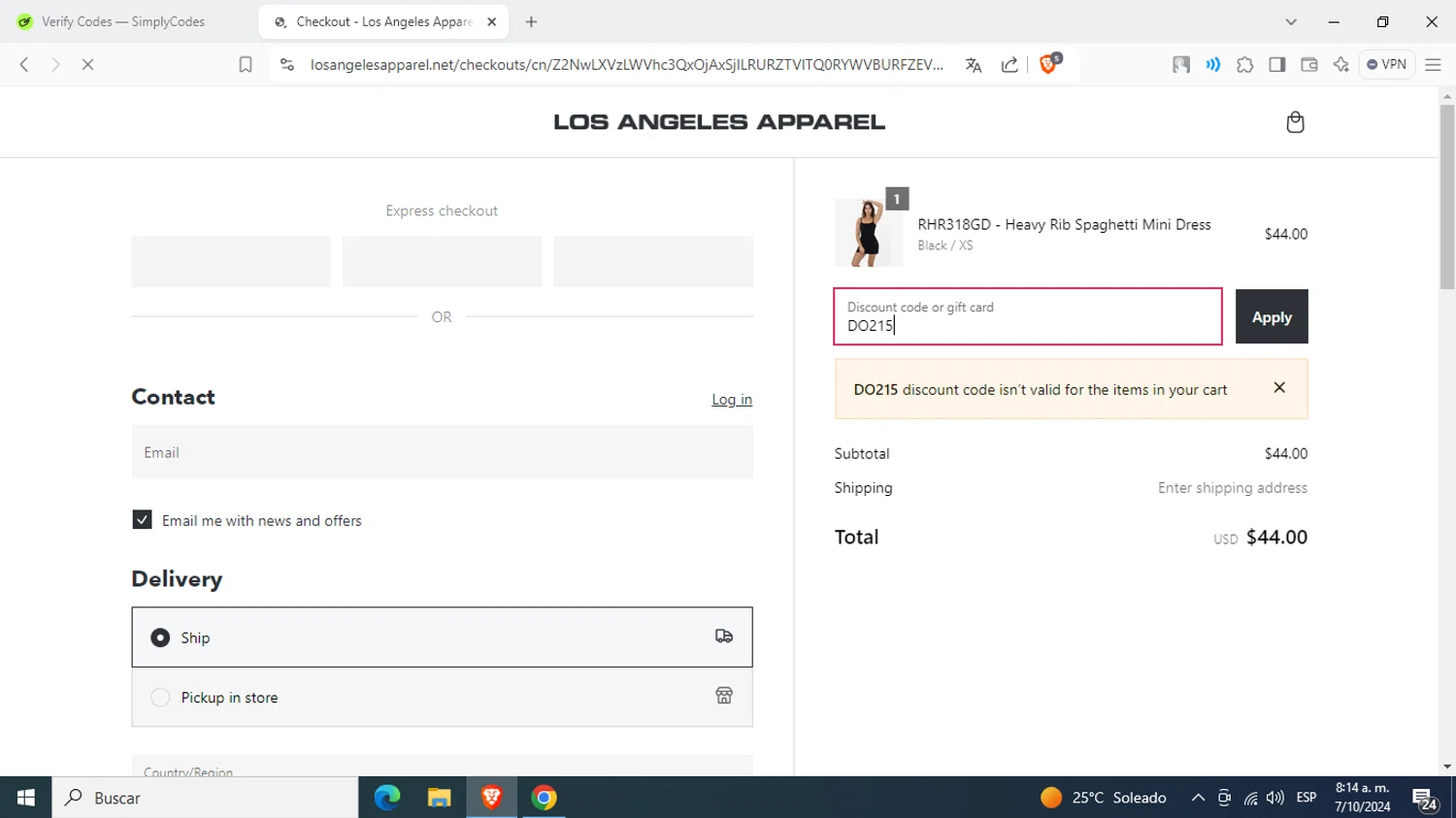 Los Angeles Apparel Promo Codes - $58 Off | October 2024