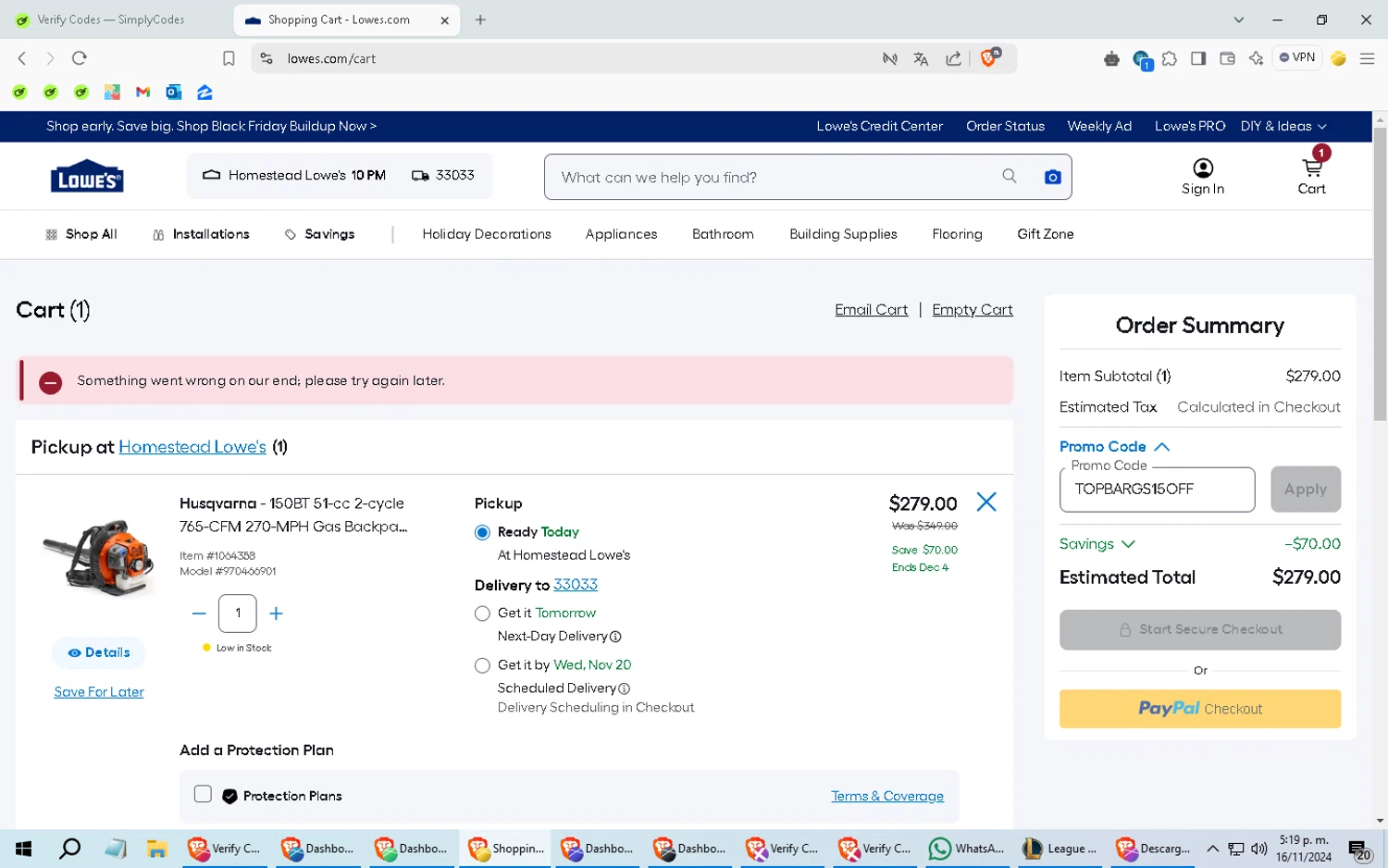 Lowe's Promo Codes & Cyber Monday 2024 Deals - 10% Off
