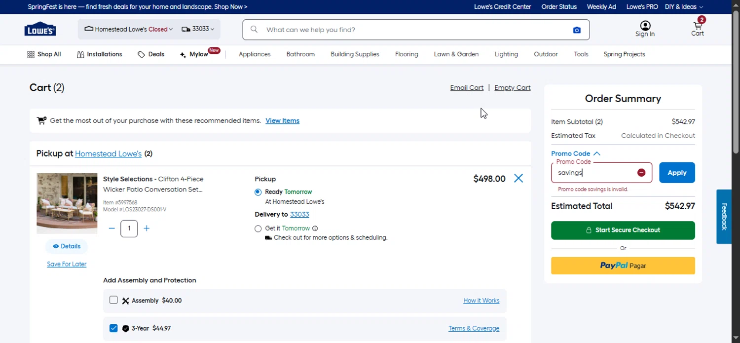 Lowe's Promo Codes - $25 Off Coupons May 2025