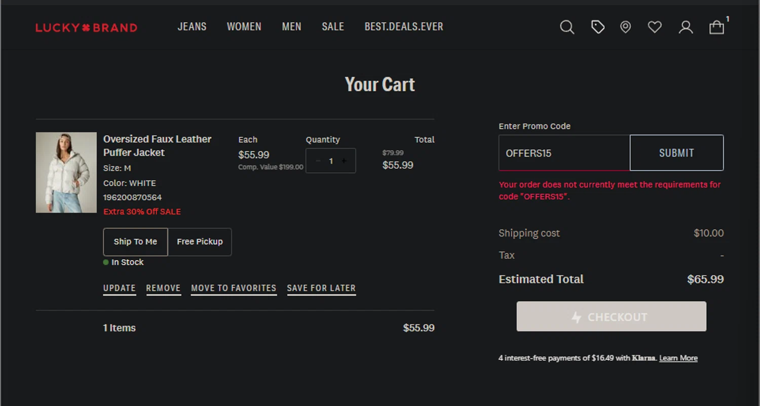 Lucky Brand Promo Codes - 15% Off | September 2024