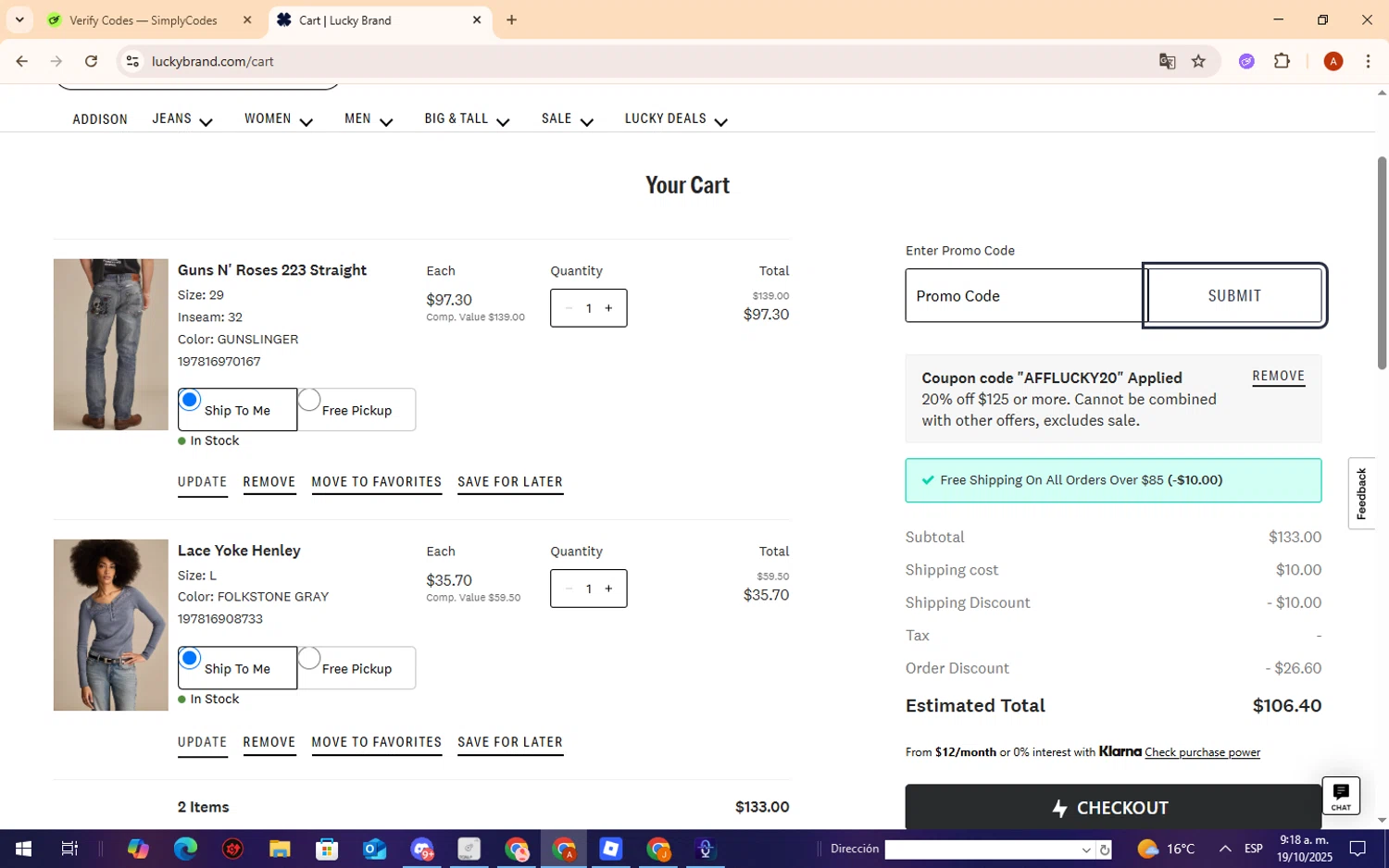 Lucky Brand Promo Codes - 20% Off (3 Verified) Nov 2025