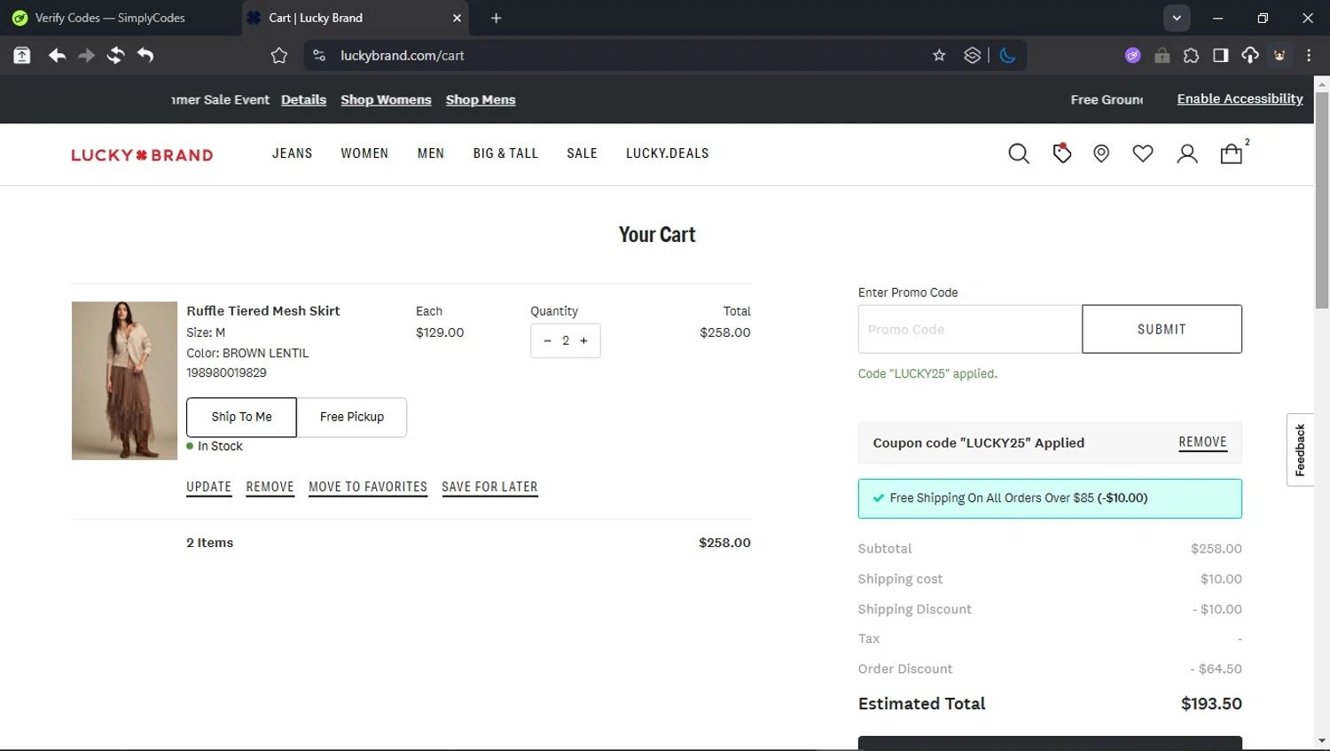 Lucky Brand Promo Codes (3 Verified) - 25% Off Sep 2025