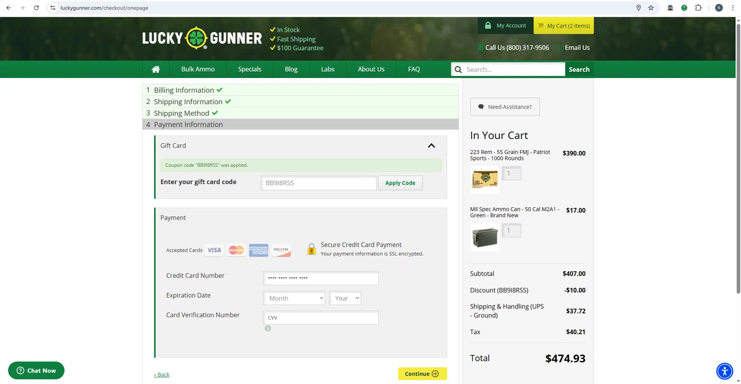 Lucky Gunner Promo Codes - $10 Off (6 Verified) Jan 2026