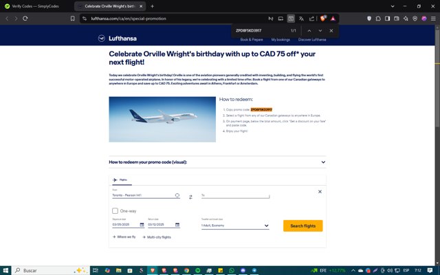 Lufthansa Promo Codes (2 Verified) - $75 Off w/Code May 2025