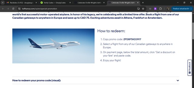 Lufthansa Promo Codes - $75 Off (2 Verified) Jul 2025