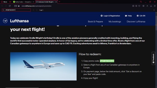 Lufthansa Promo Codes (2 Verified) - $75 Off w/Code Apr 2025