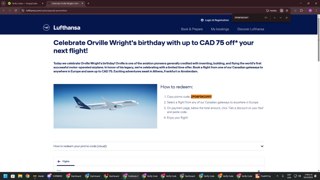 Lufthansa Promo Codes (2 Verified) - $75 Off w/Code May 2025