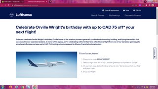 Lufthansa Promo Codes (2 Verified) - $75 Off w/Code Apr 2025