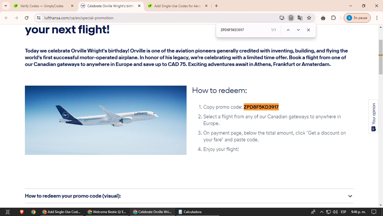 Lufthansa Promo Codes - $75 Off | October 2024