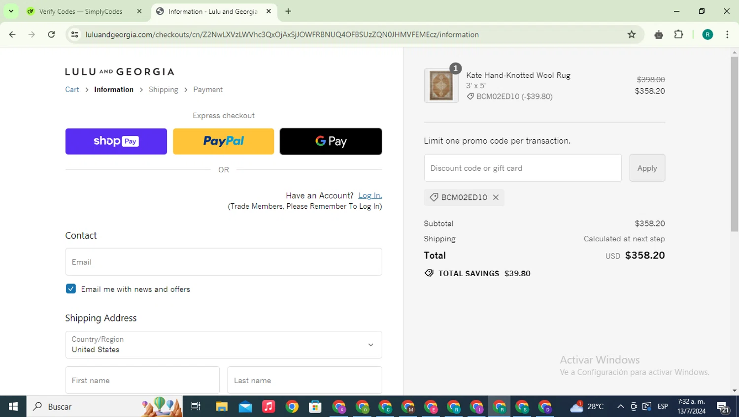 Lulu and Georgia Promo Codes - 10% Off | September 2024