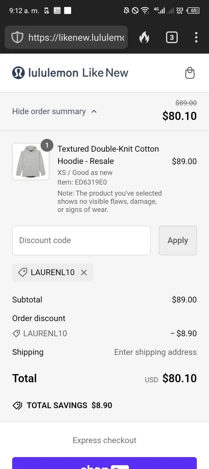 lululemon Like New Promo Codes - 10% Off | November 2024