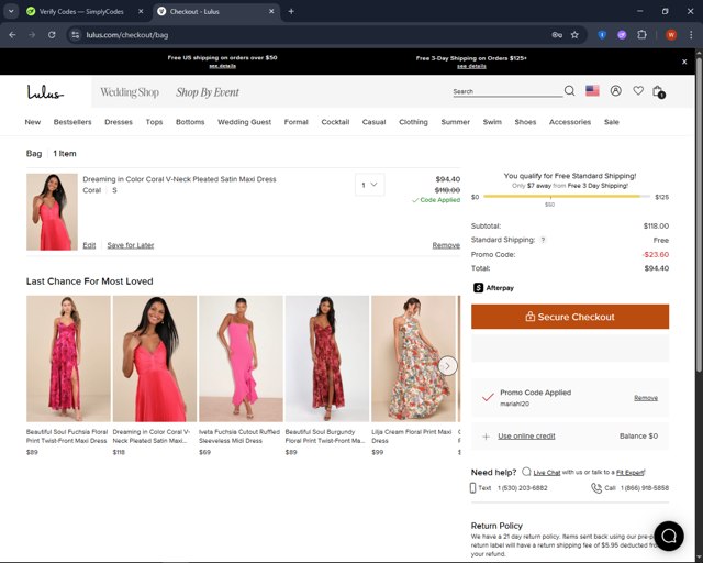 Lulus Promo Codes (6 Verified) - 20% Off Sitewide Jun 2025