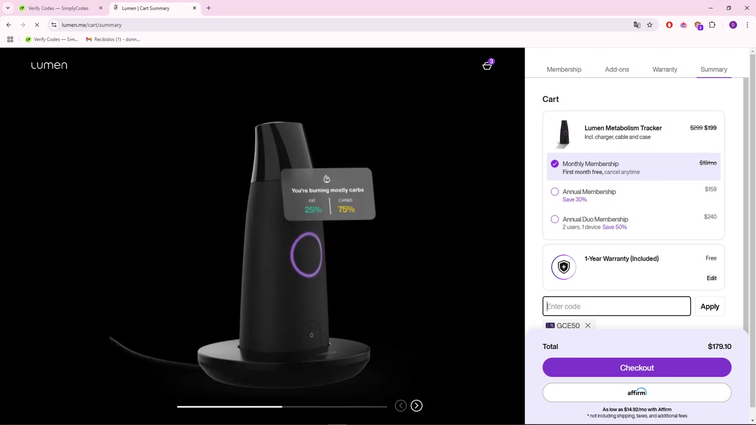 Lumen Discount Codes - $20 Off | January 2025